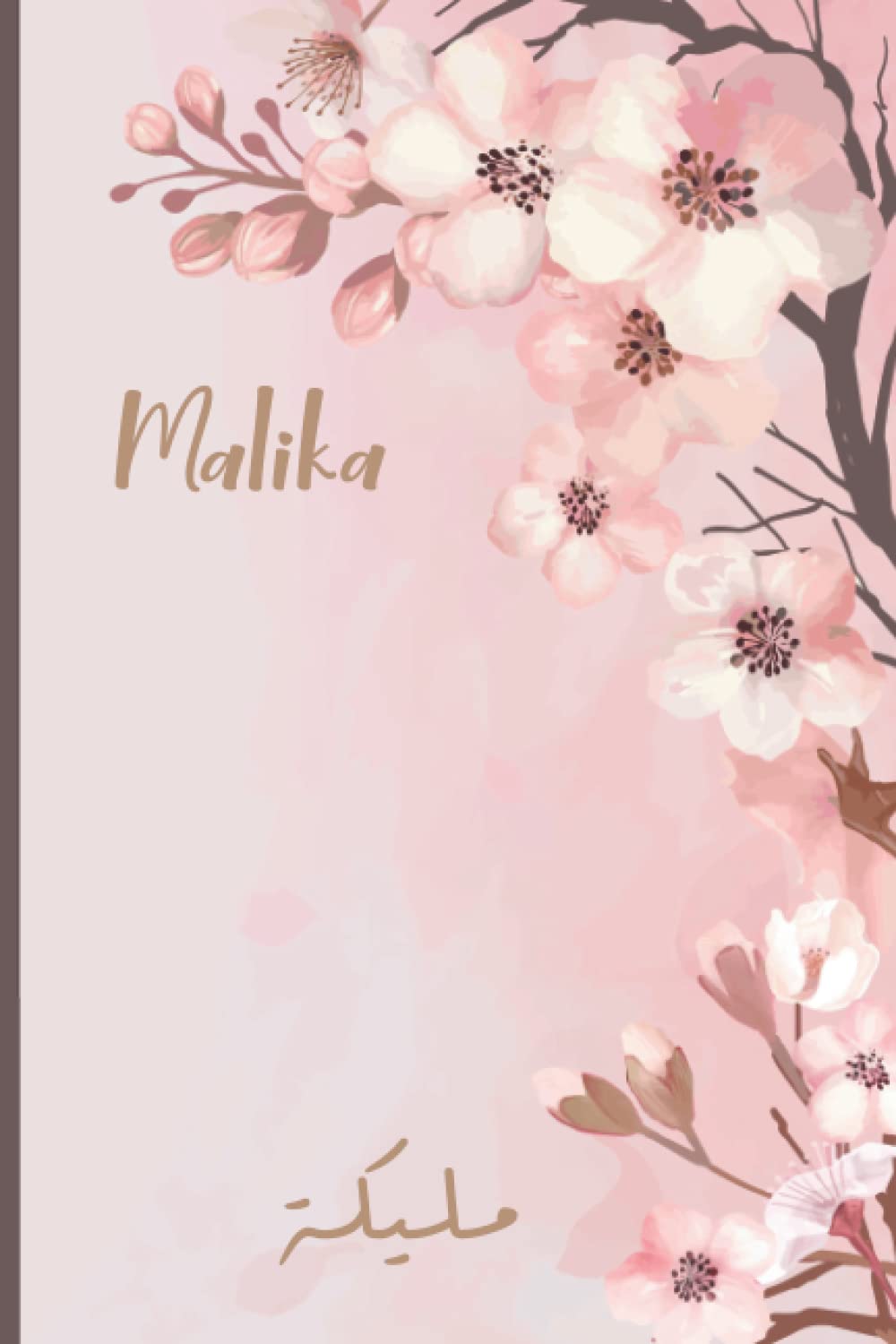 Buy Malika: Arabic Calligraphy Name with Smooth Stone Water Color ...