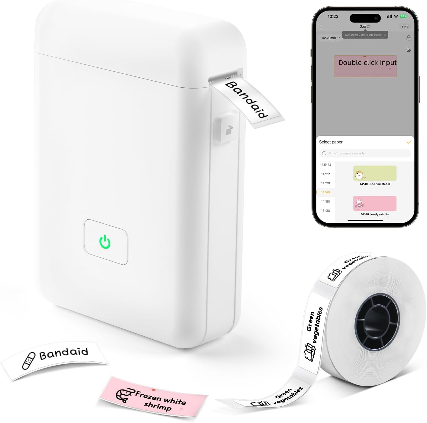 Amazon.com : LFPERT Label Maker Machine with Tape - HP2-S Portable ...