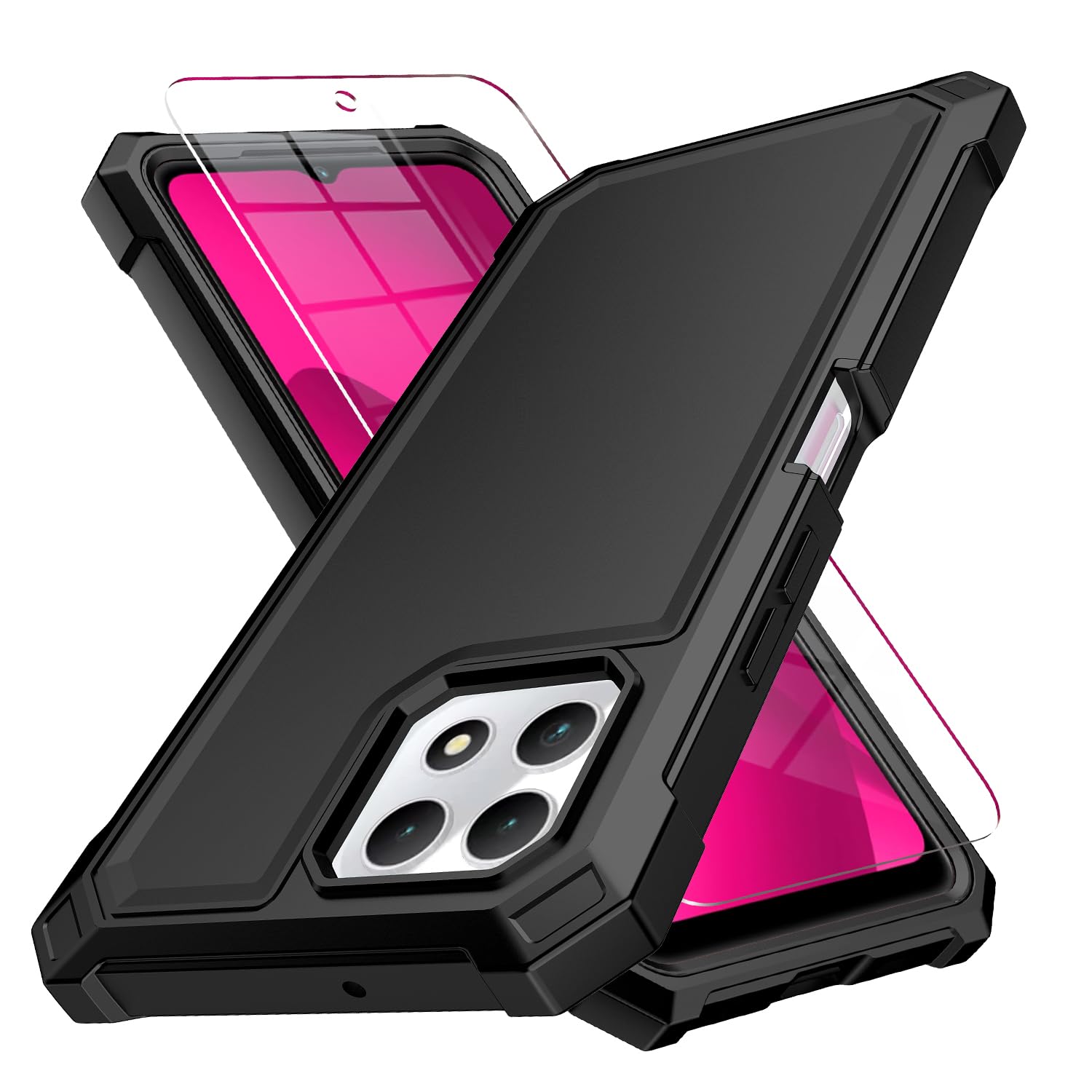 Amazon.com: Muokctm for T-Mobile Revvl 7 5G Case, with Screen Protector ...