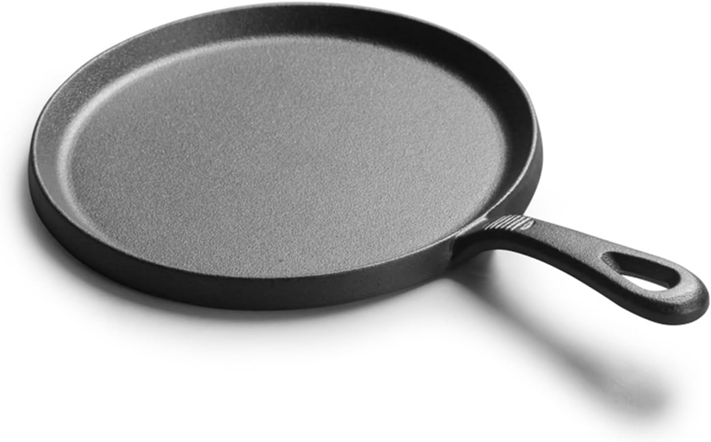 Amazon.com: Cast Iron Round Griddle, 9.8-inch Nonstick Flat Griddle Pan ...