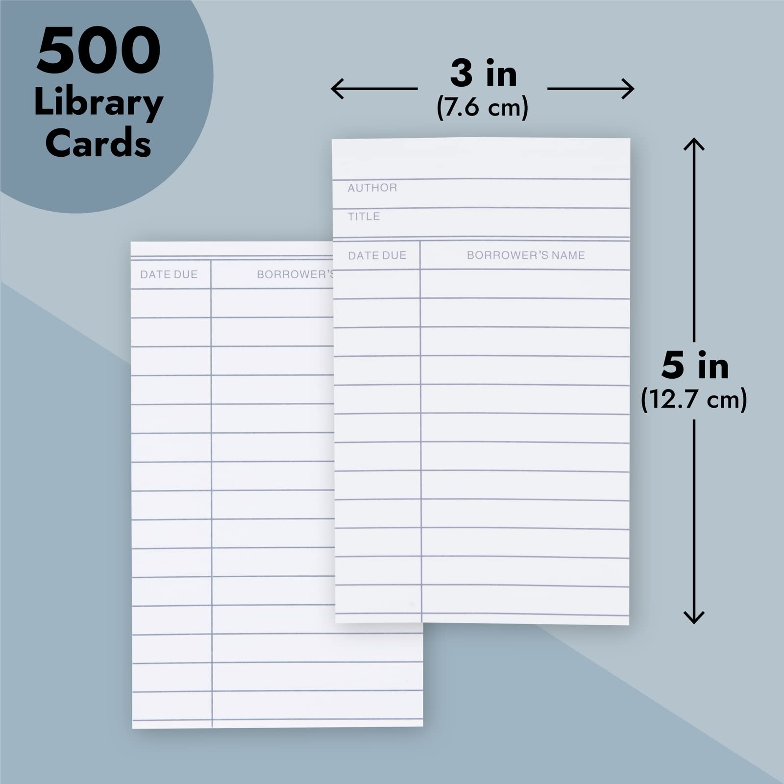 Tarjetas De Biblioteca Y Sobres Imprimibles
