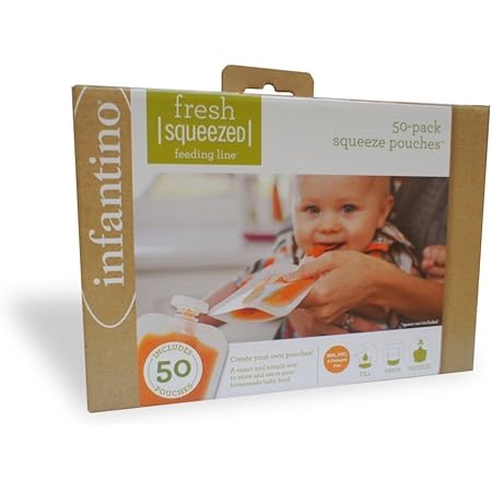 Amazon.com: Squooshi Toddler Food Pouch Maker/Filler + 12 Large 5 oz ...