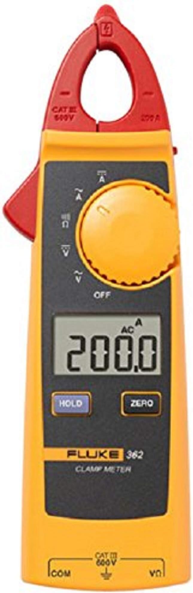 Fluke Battery Powered FLUKE-325 325, 400A AC/DC True RMS Clamp Meter ...