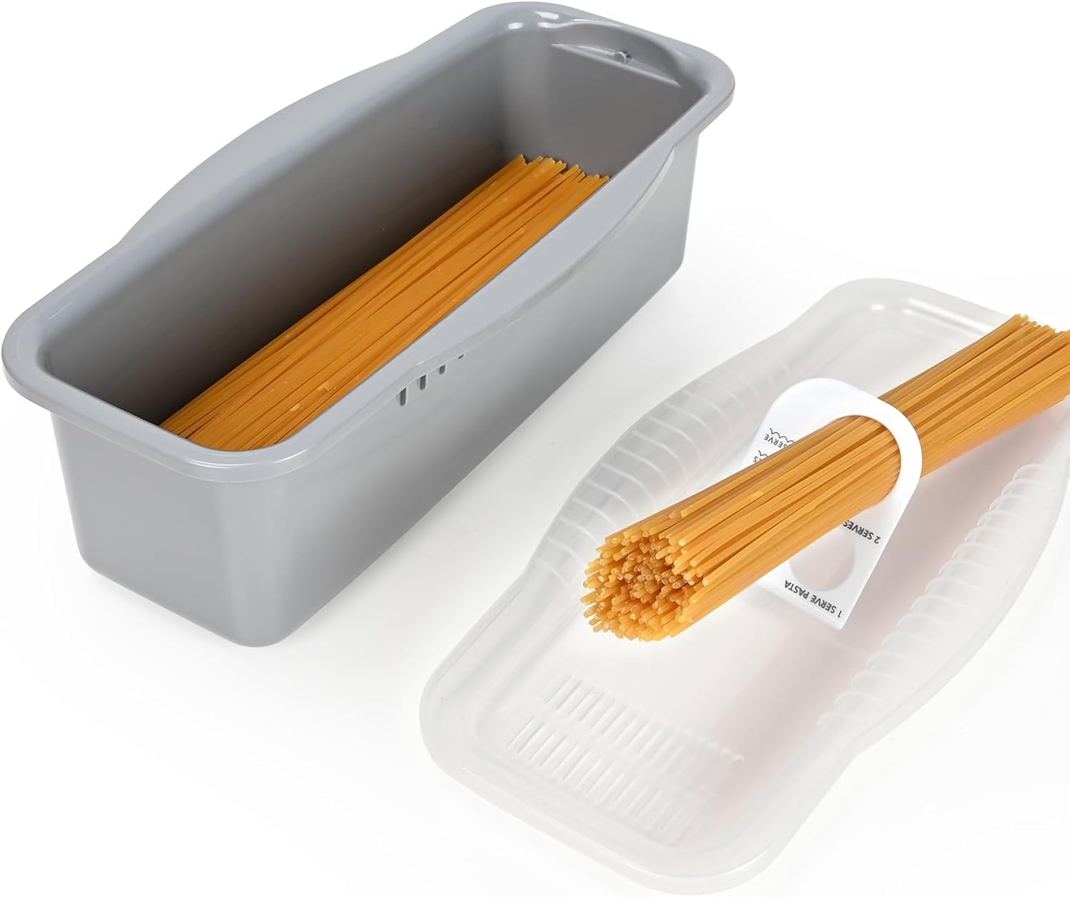 Amazon.com: Microwave Pasta Cooker with Strainer Lid- Quick and Easy ...
