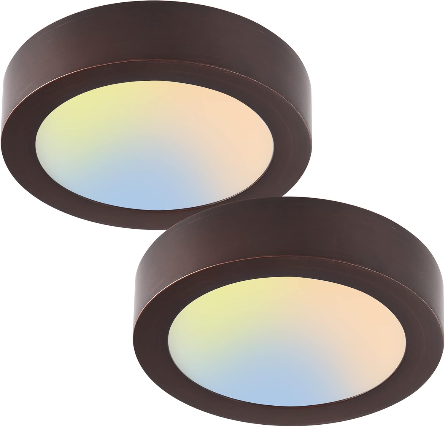 9 Inch LED Flush Mount Round Ceiling Light, Equivalent to 60W 2700K ...