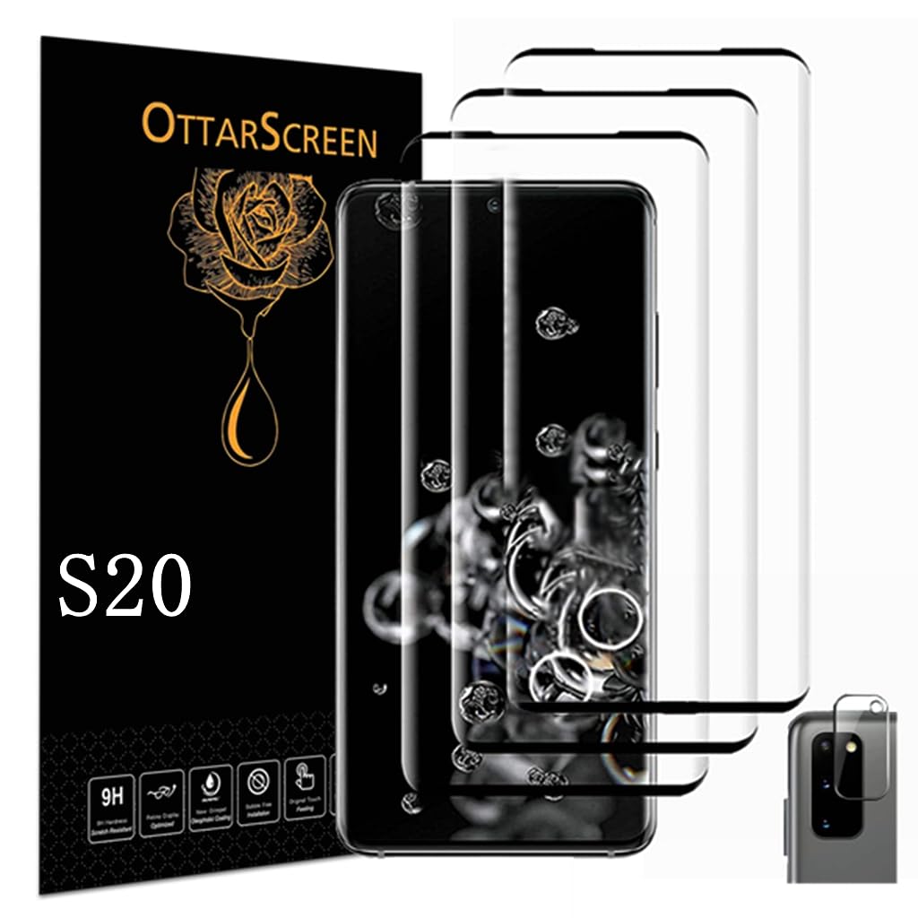 Amazon.com: Galaxy S20 Screen Protector, 3 Pack Galaxy S20 Tempered ...