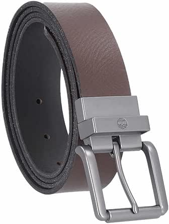Timberland Men's Reversible Leather Belt (Black/Brown, 32" - 48") at ...