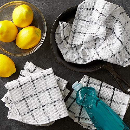 Buy DII Scrubber Dishcloths Collection Windowpane Dishrag Set, 1x1 ...