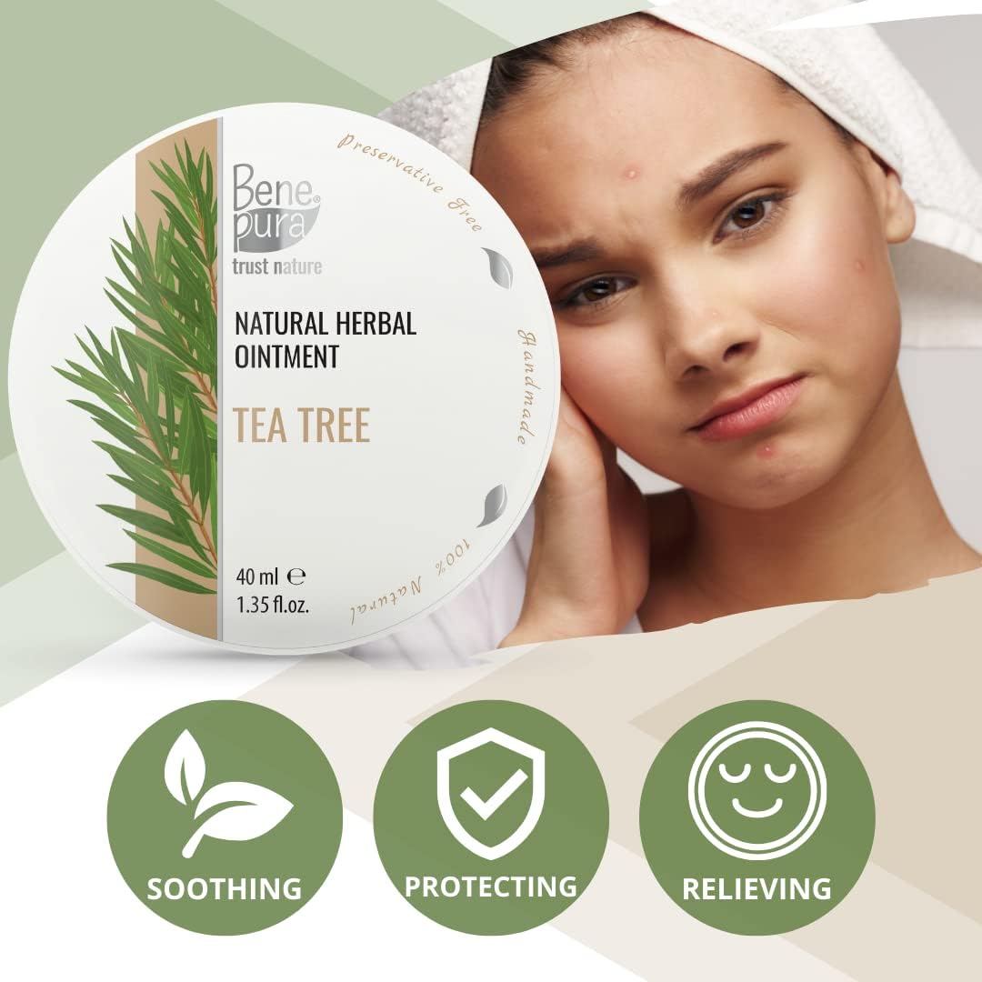 BenePura Tea Tree Cream for Eczema Itch Relief Cream – Eczema Cream for ...