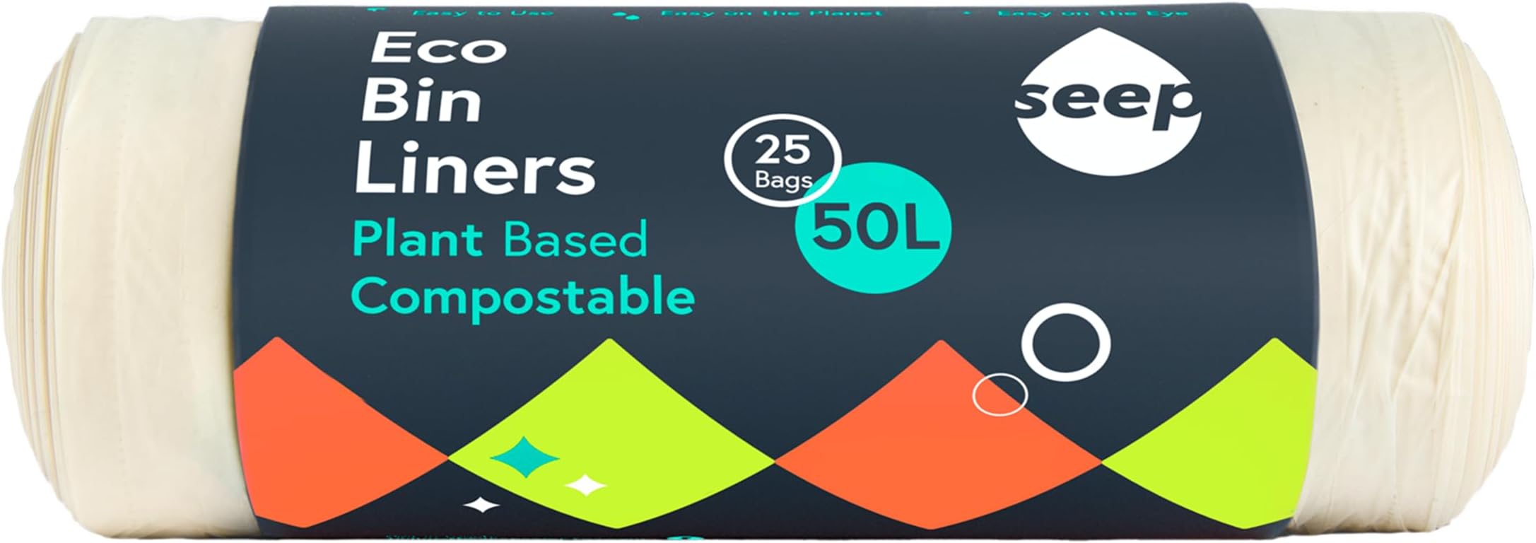 Bblina Grey 40 L Large Bin Liners, Plastic Trash Bin Liners Waste Bags ...