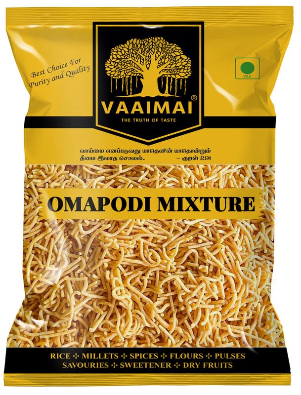 VAAIMAI Omapodi Mixture Namkeen Snacks, 200g : Amazon.in: Grocery ...