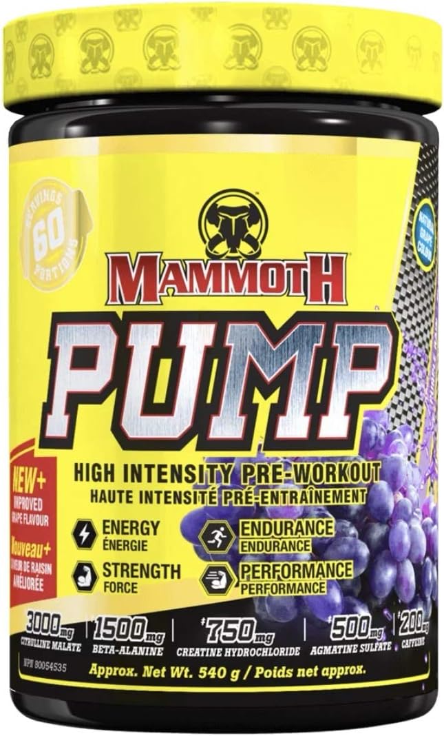 Mammoth Pump Purple Rain (New Flavour) - 60 Serve : Amazon.ca: Health ...