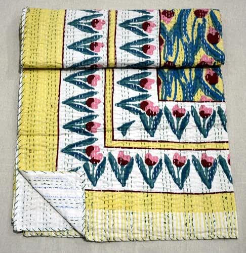 Amazon.com: Marusthali handmade quilt, indian hand block print quilts ...