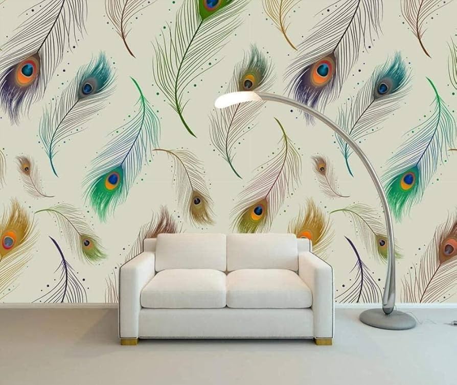 Peacock Feather Wallpaper Border
