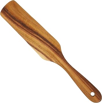Amazon.com: Hemoton Wooden Spatula for Cooking 13.36 Inches Flat Wooden ...