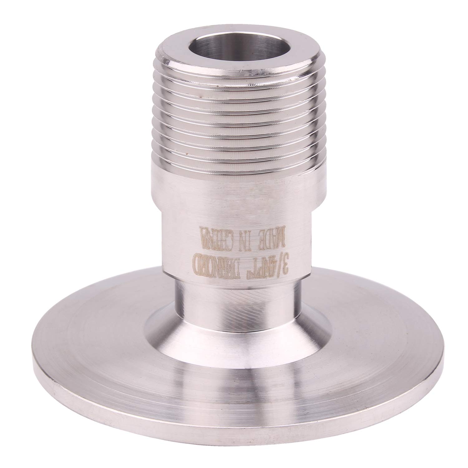Snapklik.com : 2 Tri Clamp Adapter To 3/4 Inch MNPT Thread Ferrule ...