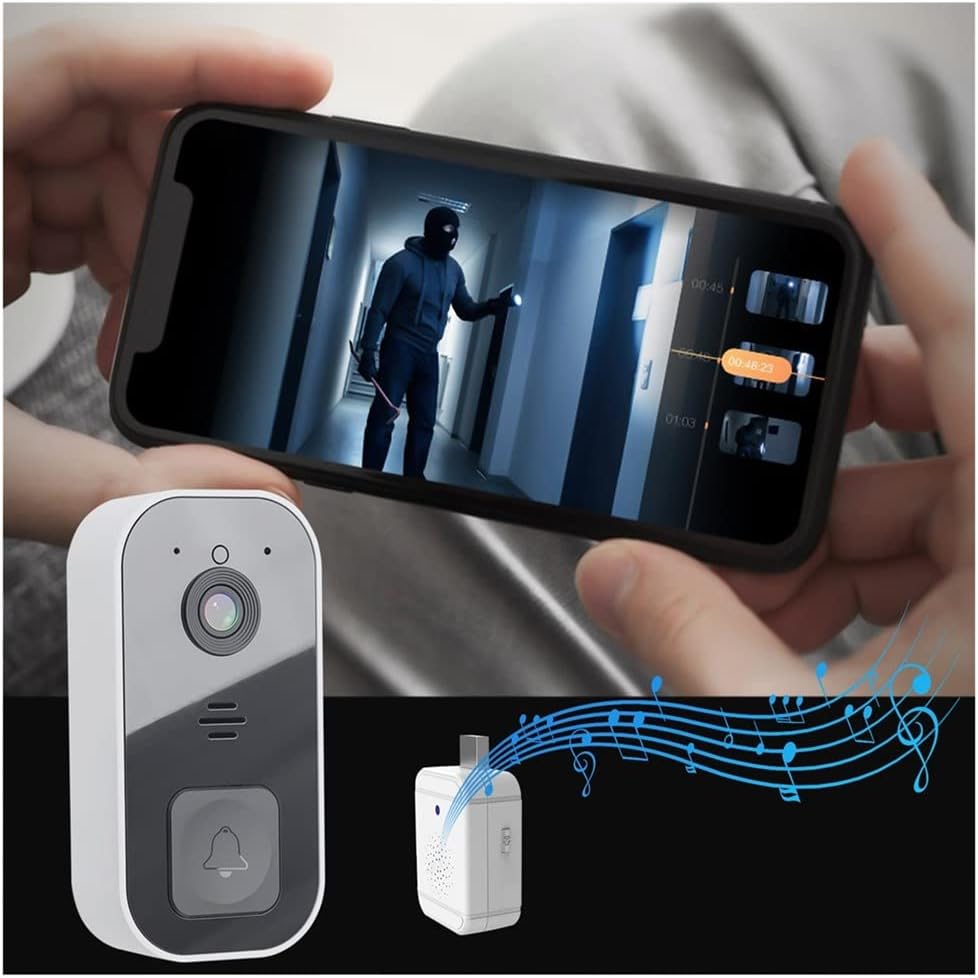 Smart Wireless Doorbell Mobile Phone Remote Video Doorbell Intelligent ...