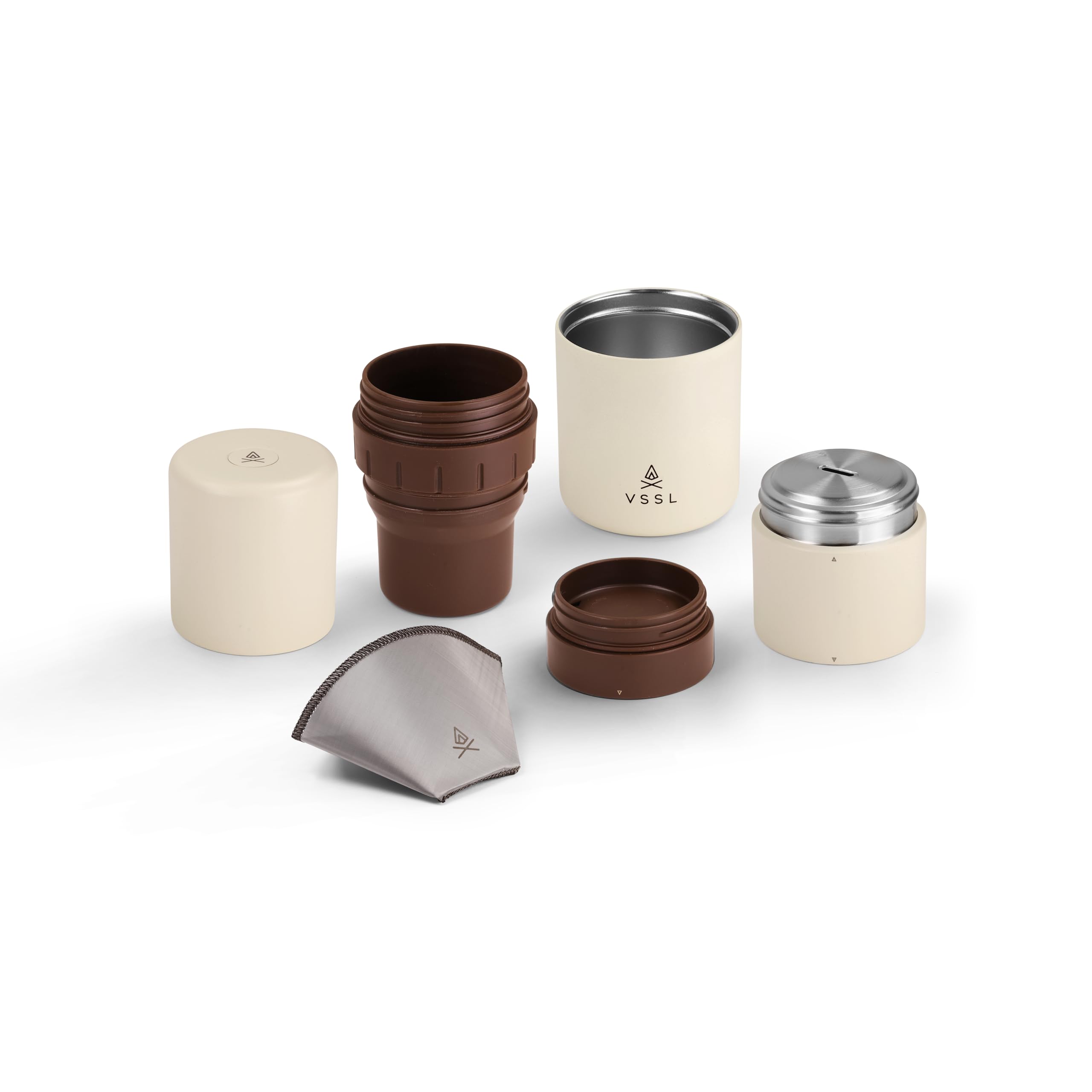 Amazon.com: VSSL Nest Pour Over Coffee Kit, Transportable and Compact ...