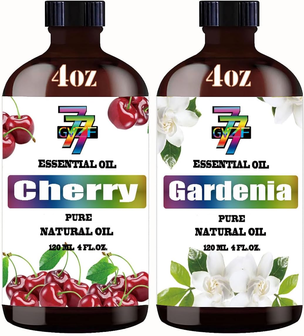 Amazon.com: Cherry and Gardenia Essential Oil 2 Pack 4 Fl Oz (120Ml ...