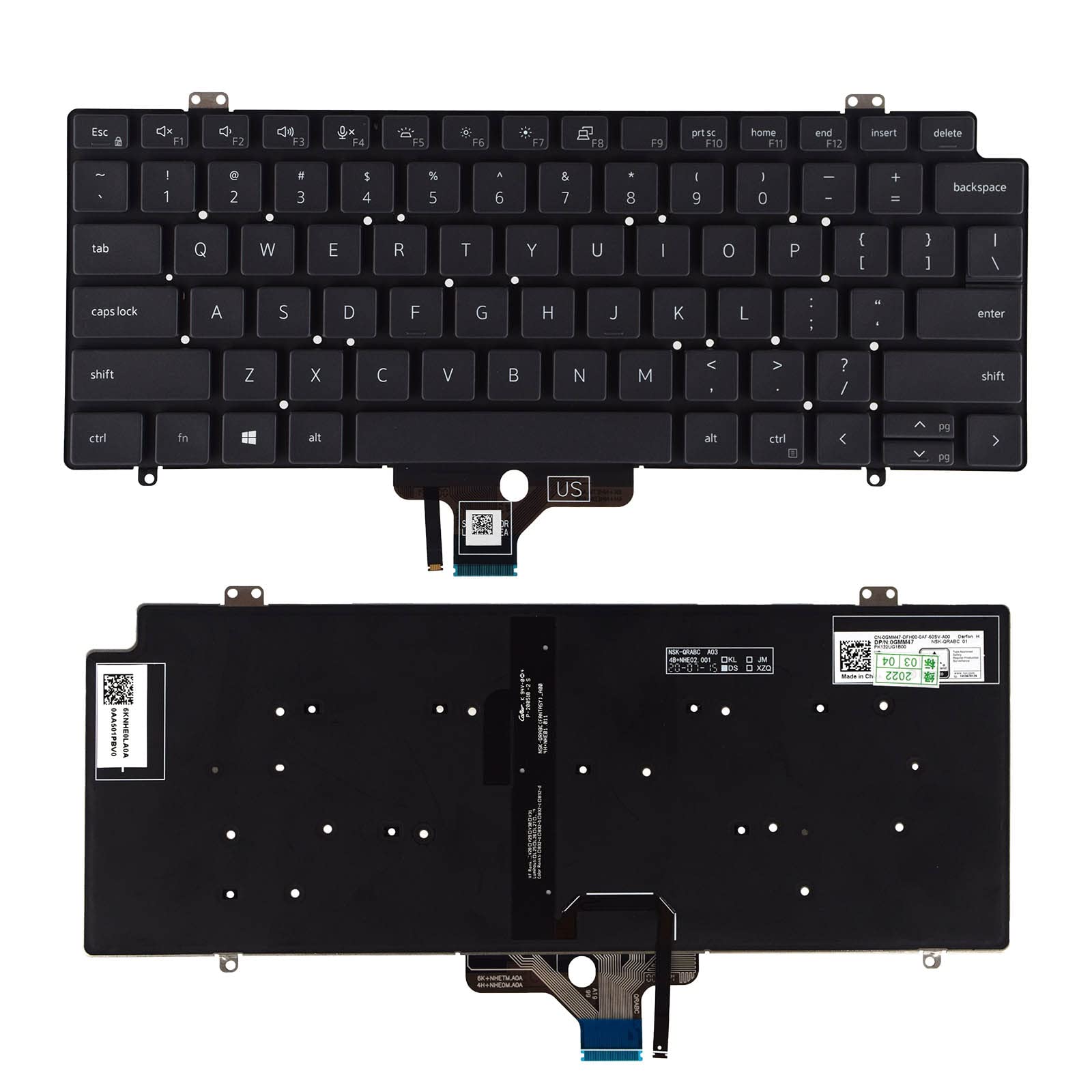 Amazon.com: SUNMALL Replacement Keyboard Compatible with Dell Latitude ...
