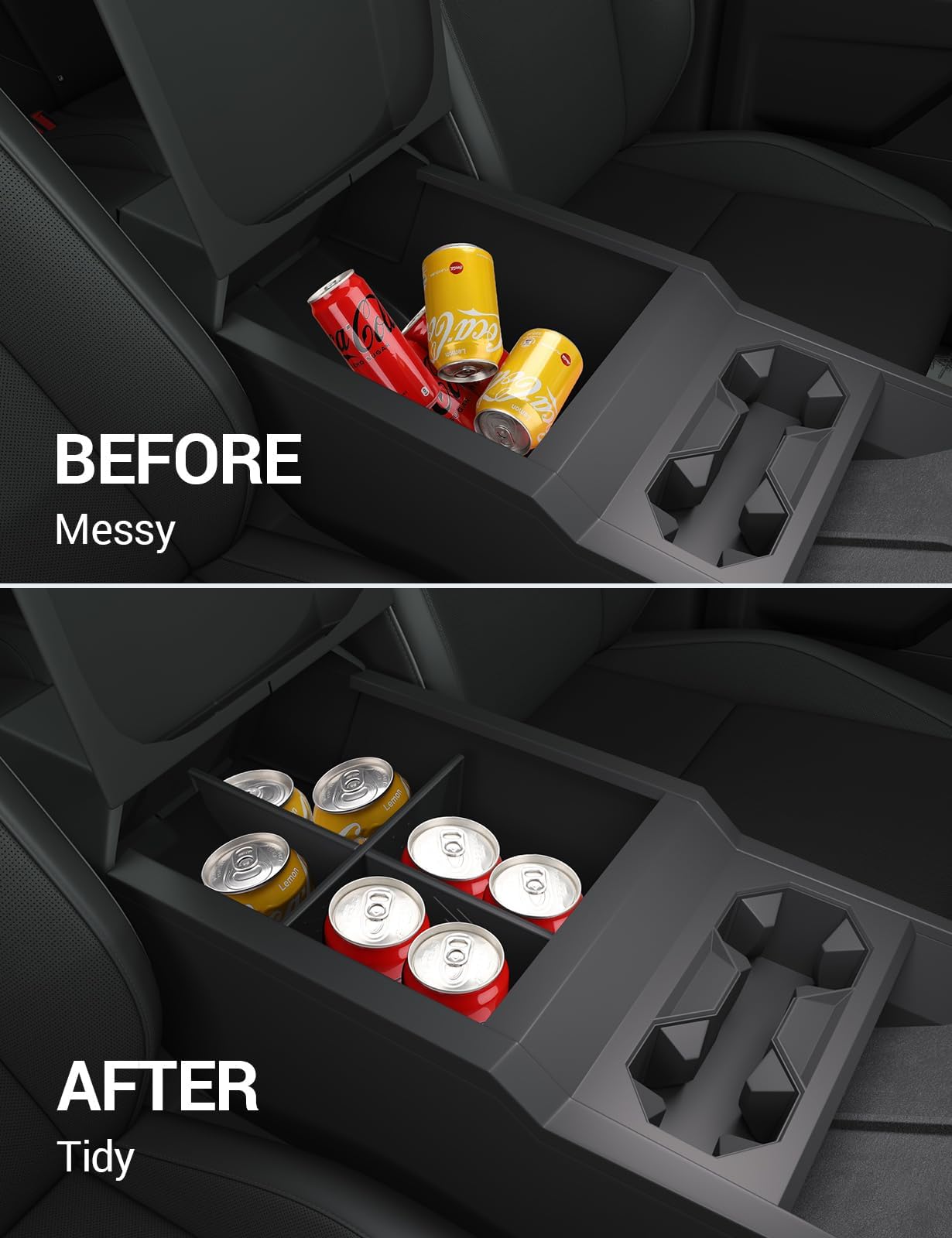 Snapklik.com : Tesla Cybertruck Center Console Organizer Divider 2024 ...