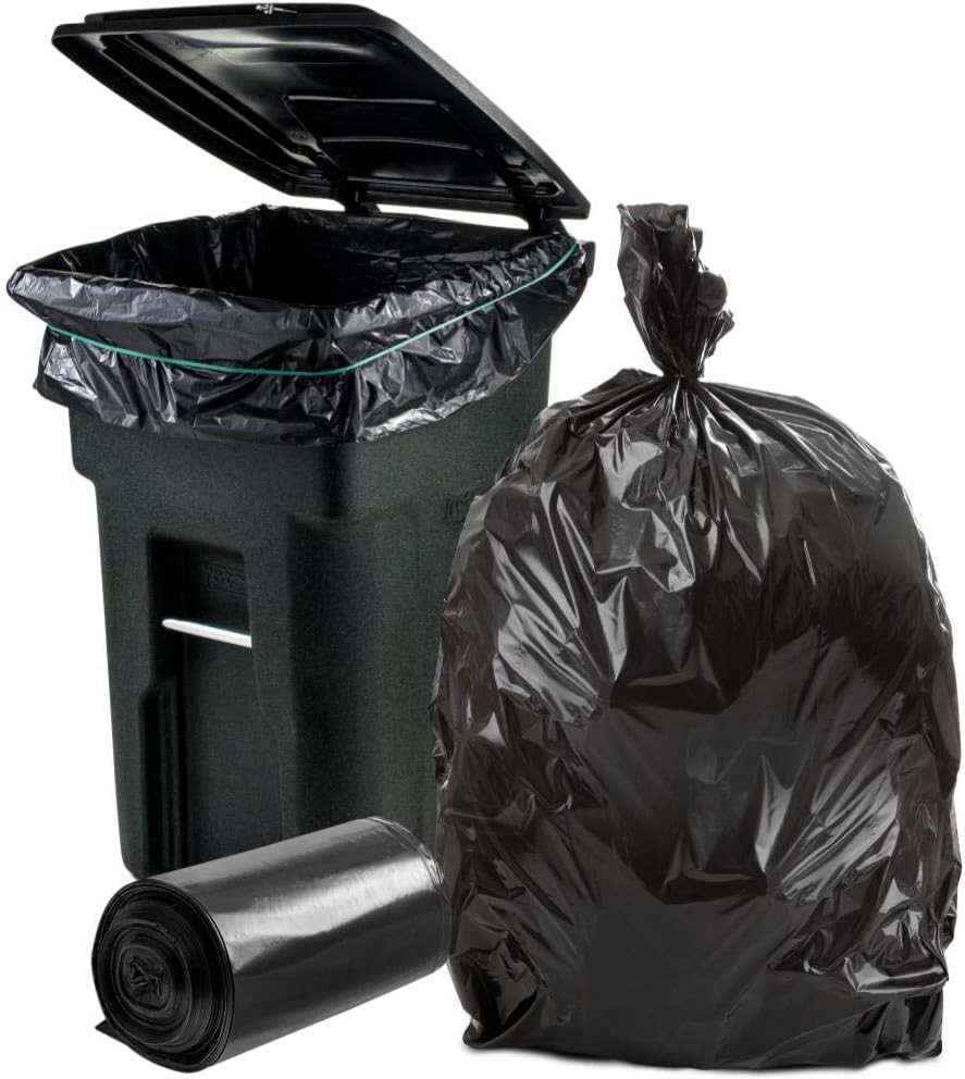 Amazon.com: Toter 64 Gal. Trash Can Bags-10 Bag Roll, 64 Gallon, Black ...