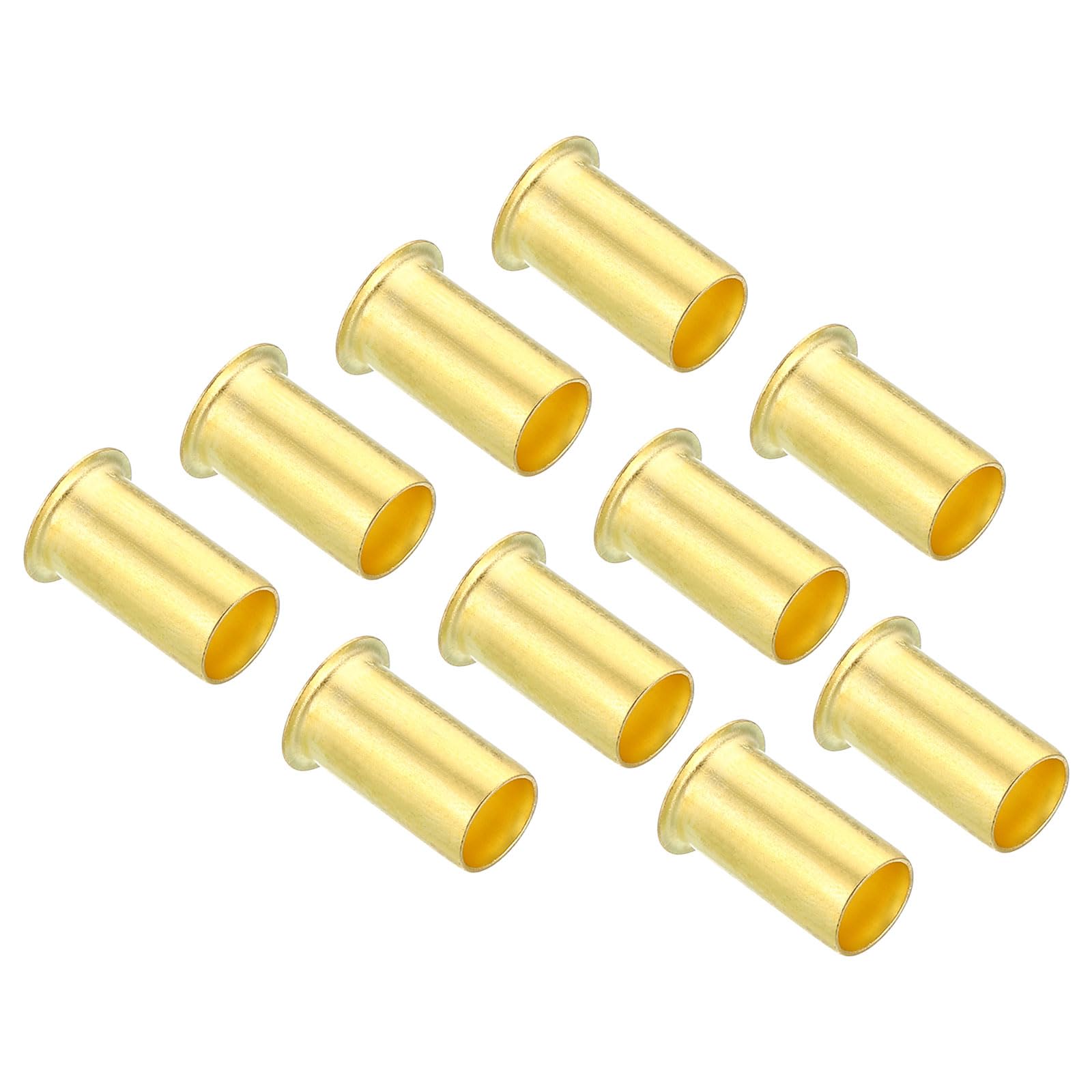 Amazon.com: PATIKIL 7.4mm Tube OD Brass Compression Insert, 10 Pack ...