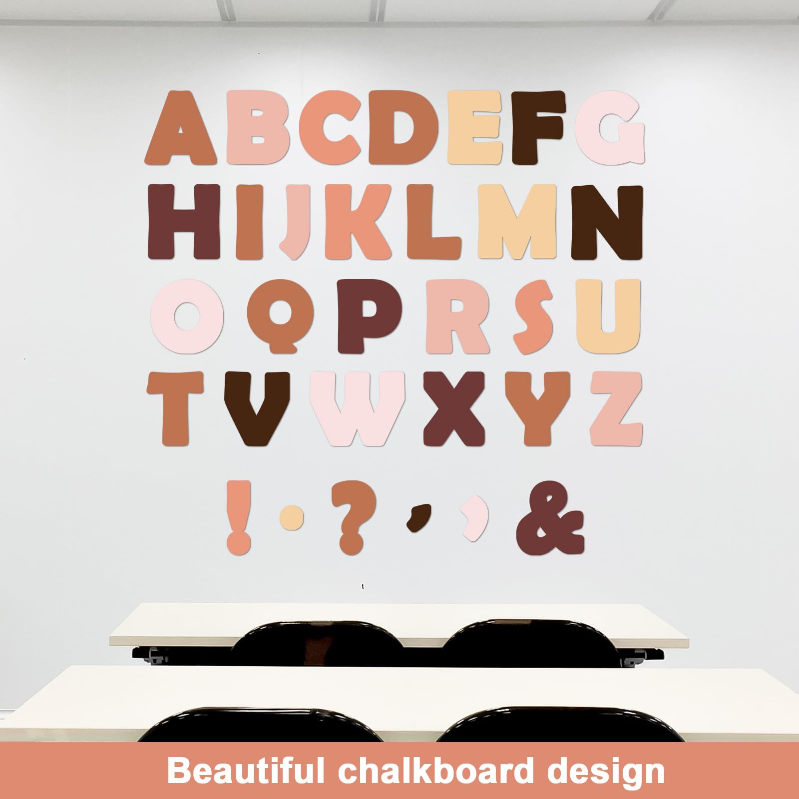 Snapklik.com : 150 PCS Large 6" Bulletin Board Letters Set,Boho Color ...