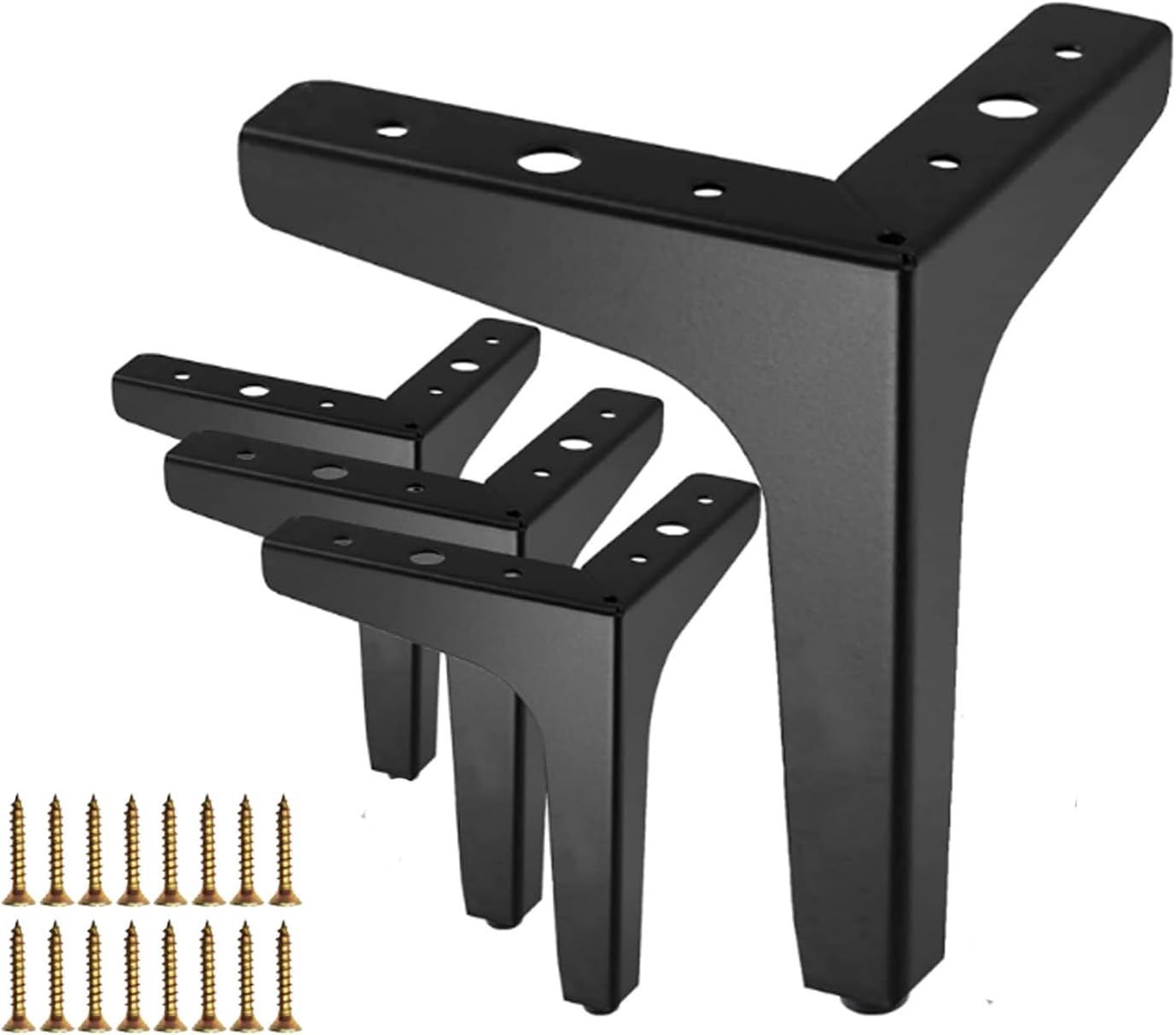 Amazon.com: jinliny 6 Inch Furniture Legs Modern Metal Cabinet Legs Set ...