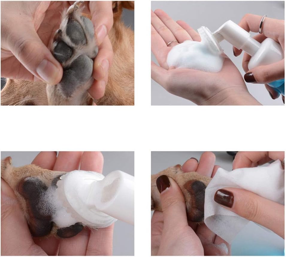 01 Pet Paw Washing Foam, Pet Paw Cleaner Pet Shampoo Portable Dog Paw ...