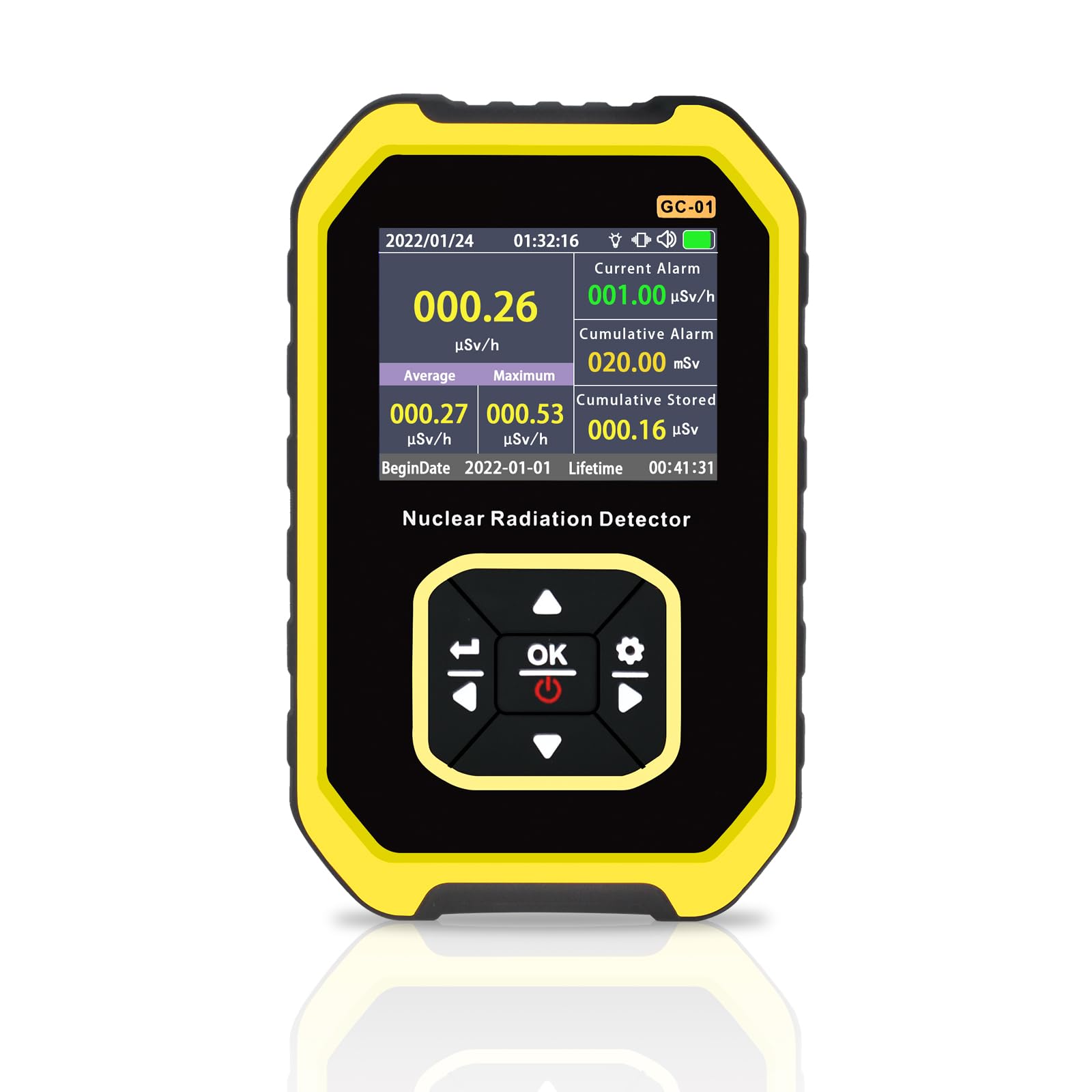Geiger Counter Nuclear Radiation Detector - Radiation Dosimeter with ...