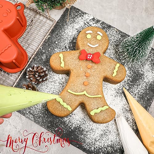 Snapklik.com : Webake Gingerbread Man Mold 10 Inch Large Gingerbread ...