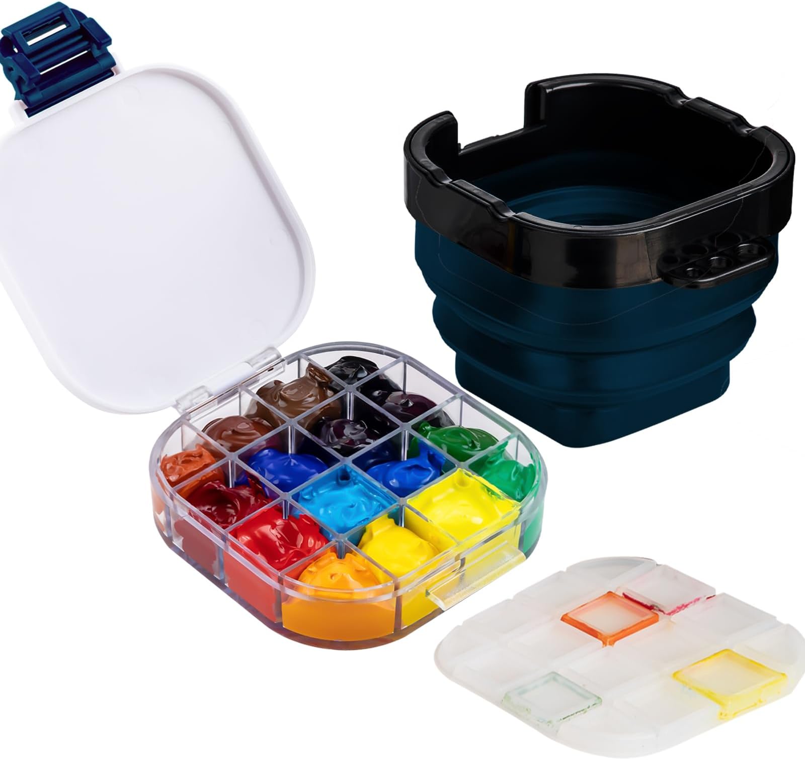 Amazon.com: Airtight Paint Saver Storage Palette Box, 16-Well Palette ...