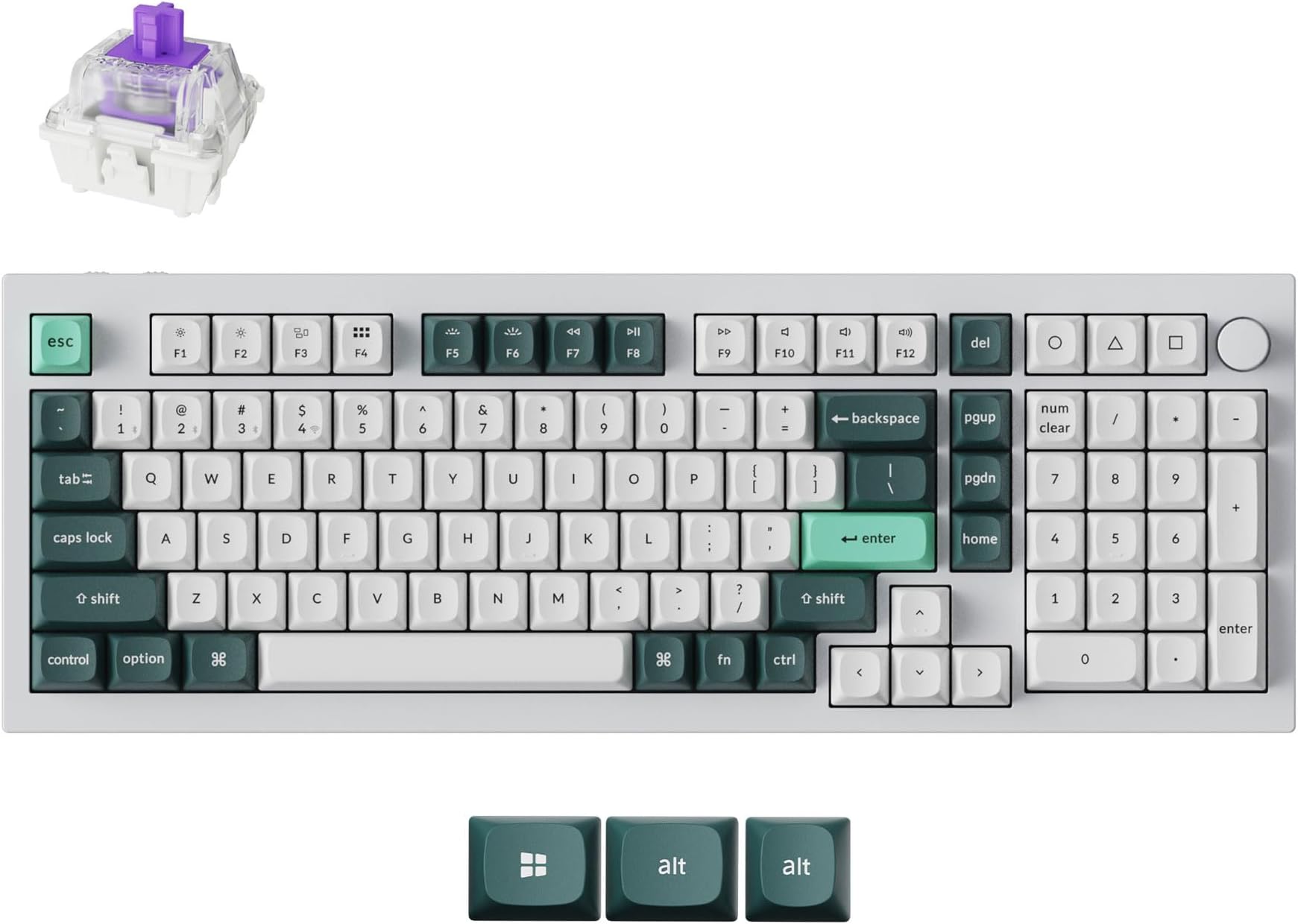 Amazon.com: Keychron Q5 HE QMK Wireless Custom Mechanical Keyboard with ...
