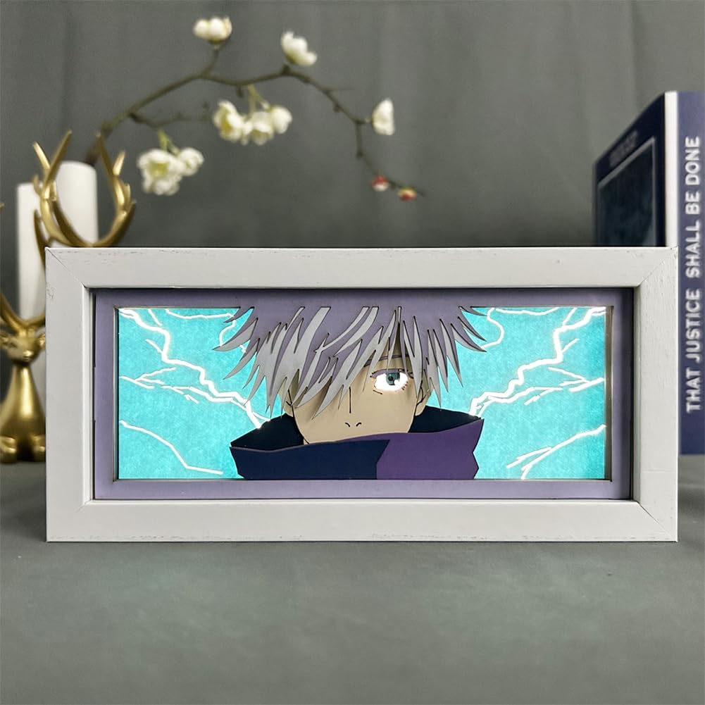 MABAIUDE JJK Paper Cut Light Box Anime Lamp Fushiguro Megumi Paper ...