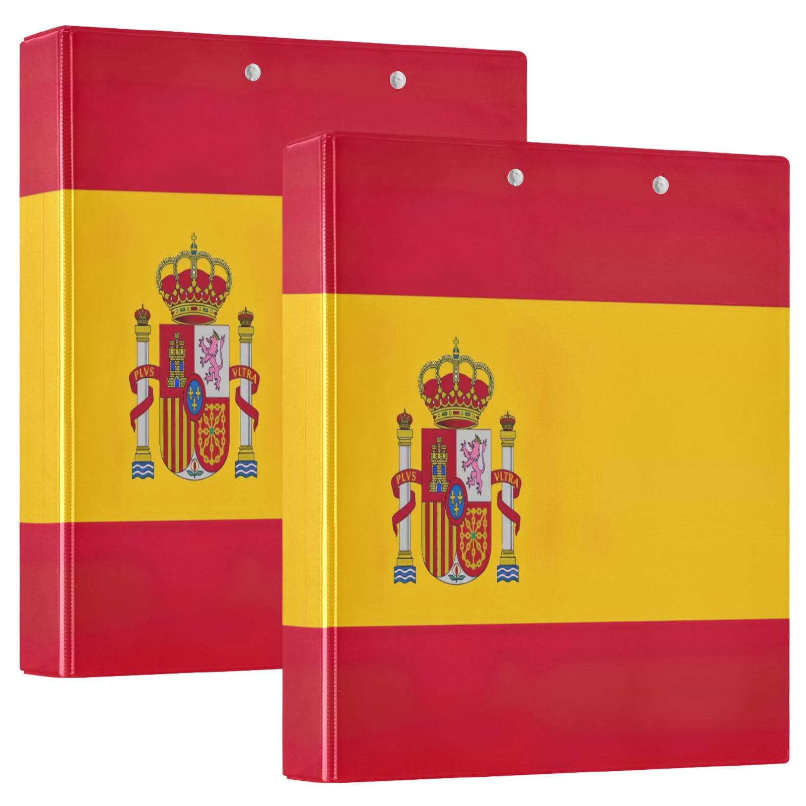 Amazon.com : Spanish Flag 3 Ring Binders 1.5 Inch Holds 200 Sheets ...