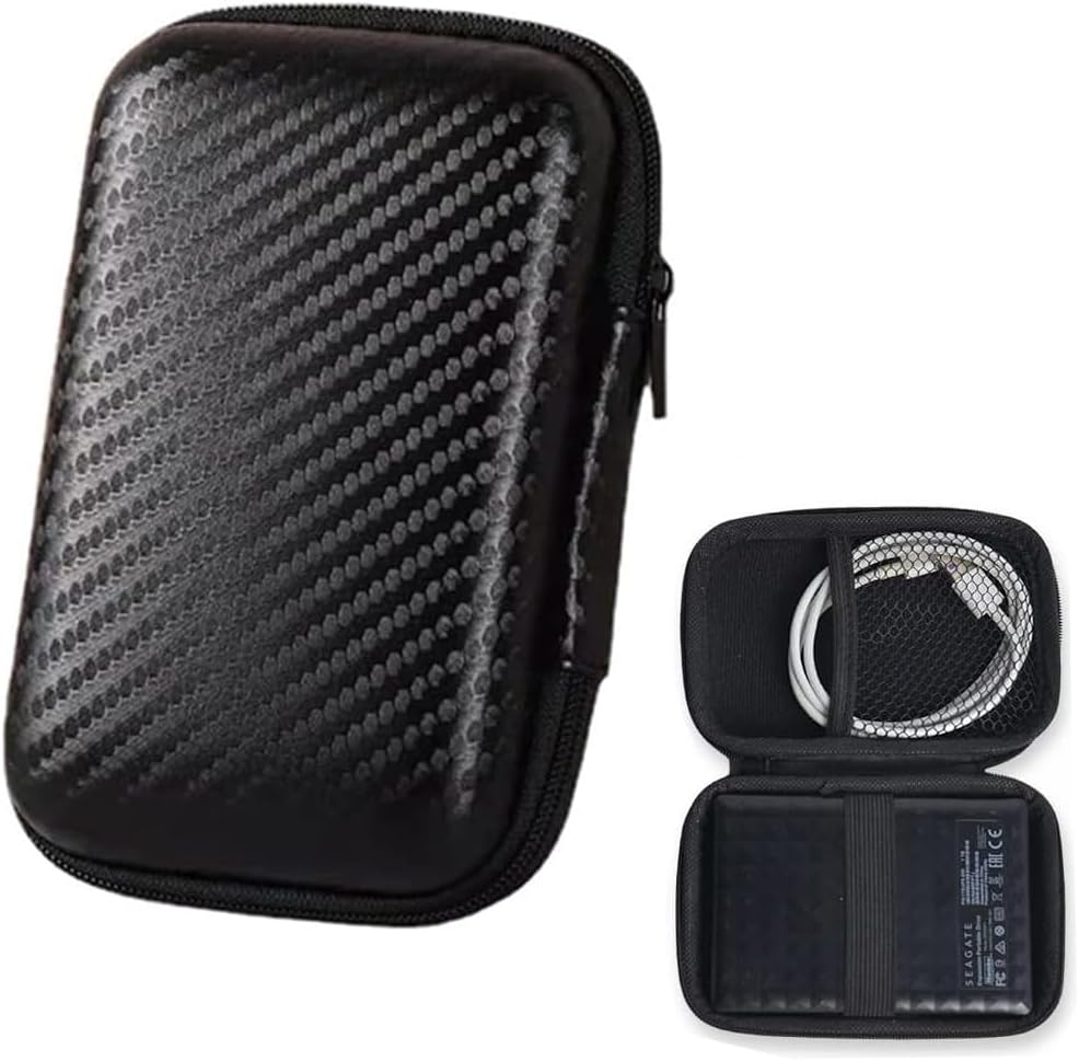 Hard Drive Case, 2.5 Inch Shockproof and Waterproof Hard Drive Bag, EVA ...