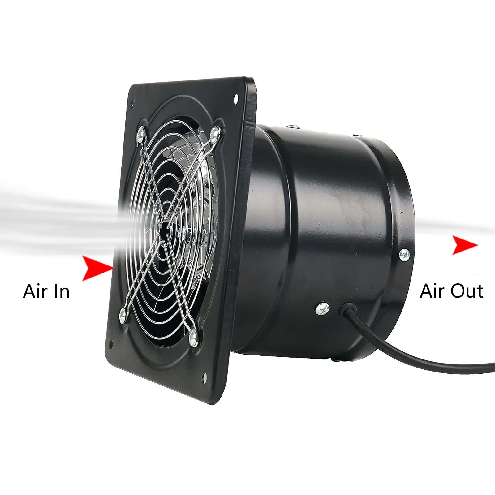 Buy Exhaust Fan, CABINA HOME 6 inch Silent Through the Wall Extractor ...