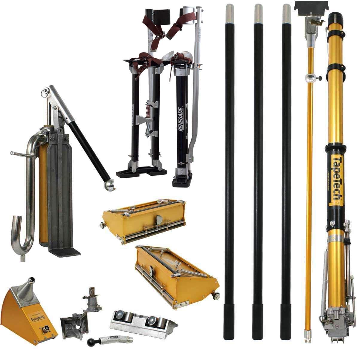 TapeTech Expanded Full Set of Drywall Taping and Finishing Tools with ...