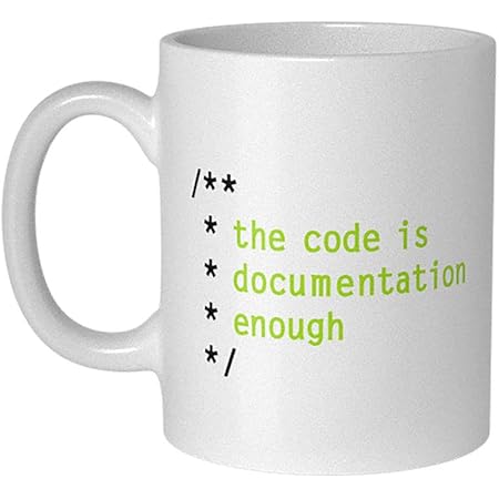 Informatik Geschenk Tasse, The Code is Documentation enough Geschenkidee für Informatiker Kaffee ...
