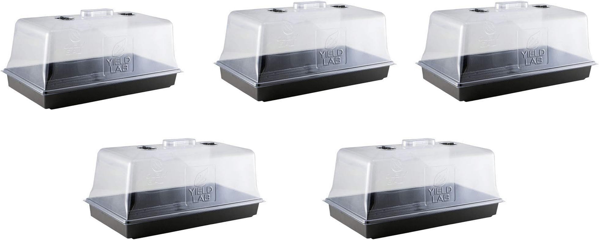 Amazon.com : Yield Lab 7 Inch Propagation Dome - 5 Pack Humidity Vented ...