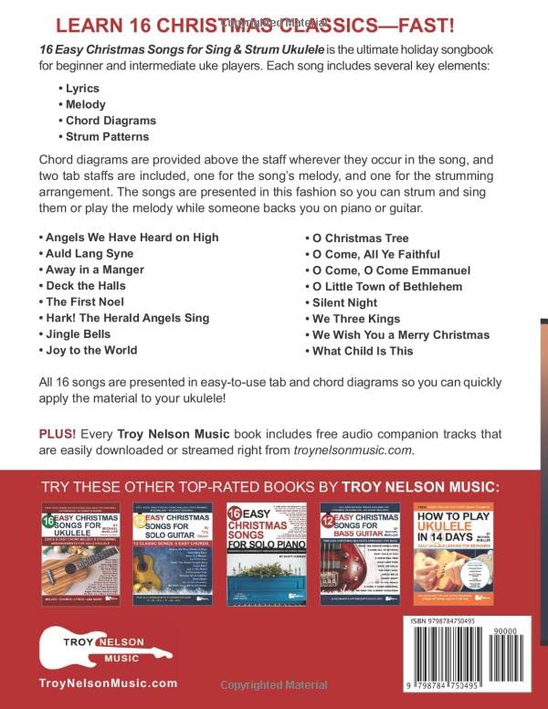 Snapklik.com : 16 Easy Christmas Songs For Sing And Strum Ukulele ...