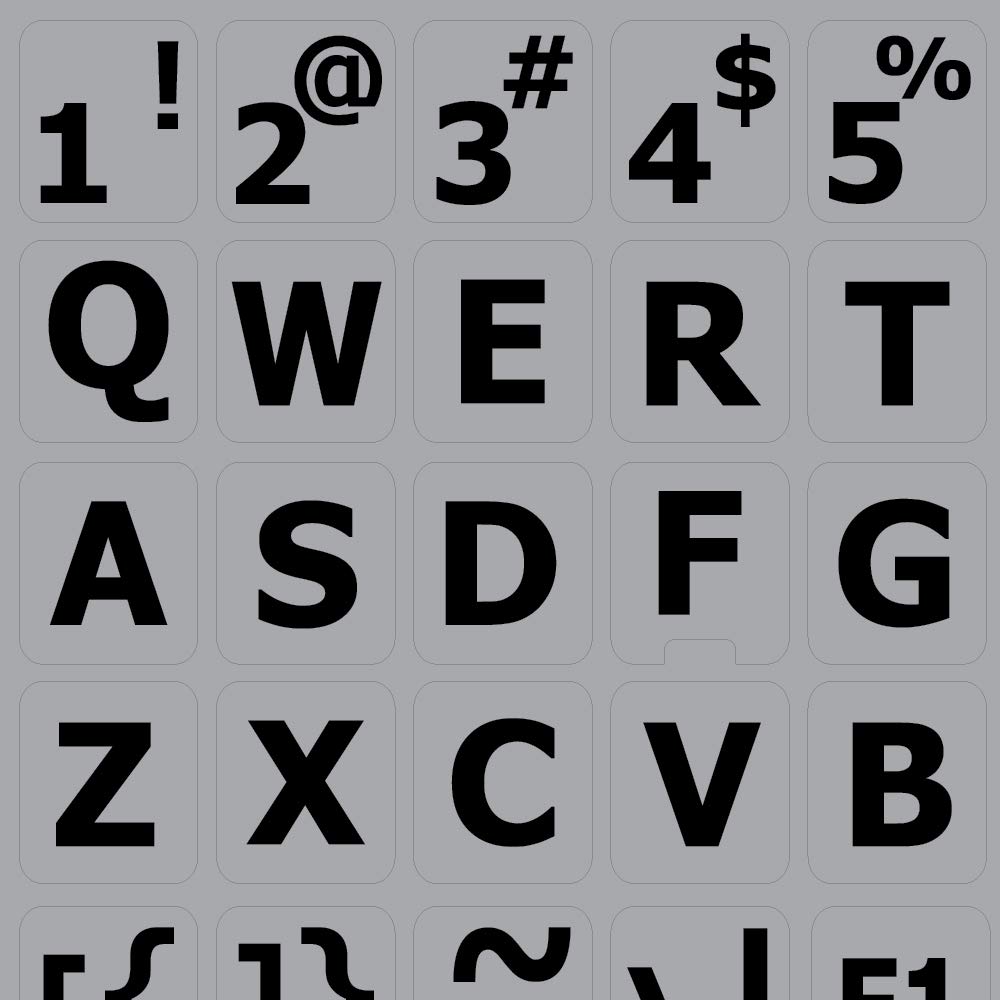 Buy English US Large Lettering (Upper CASE) Non-Transparent Keyboard ...