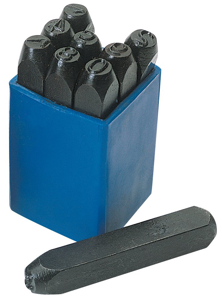 Amazon.com: Draper 37336 0-9 Number Stamp Set 1/8 Inch : Office Products