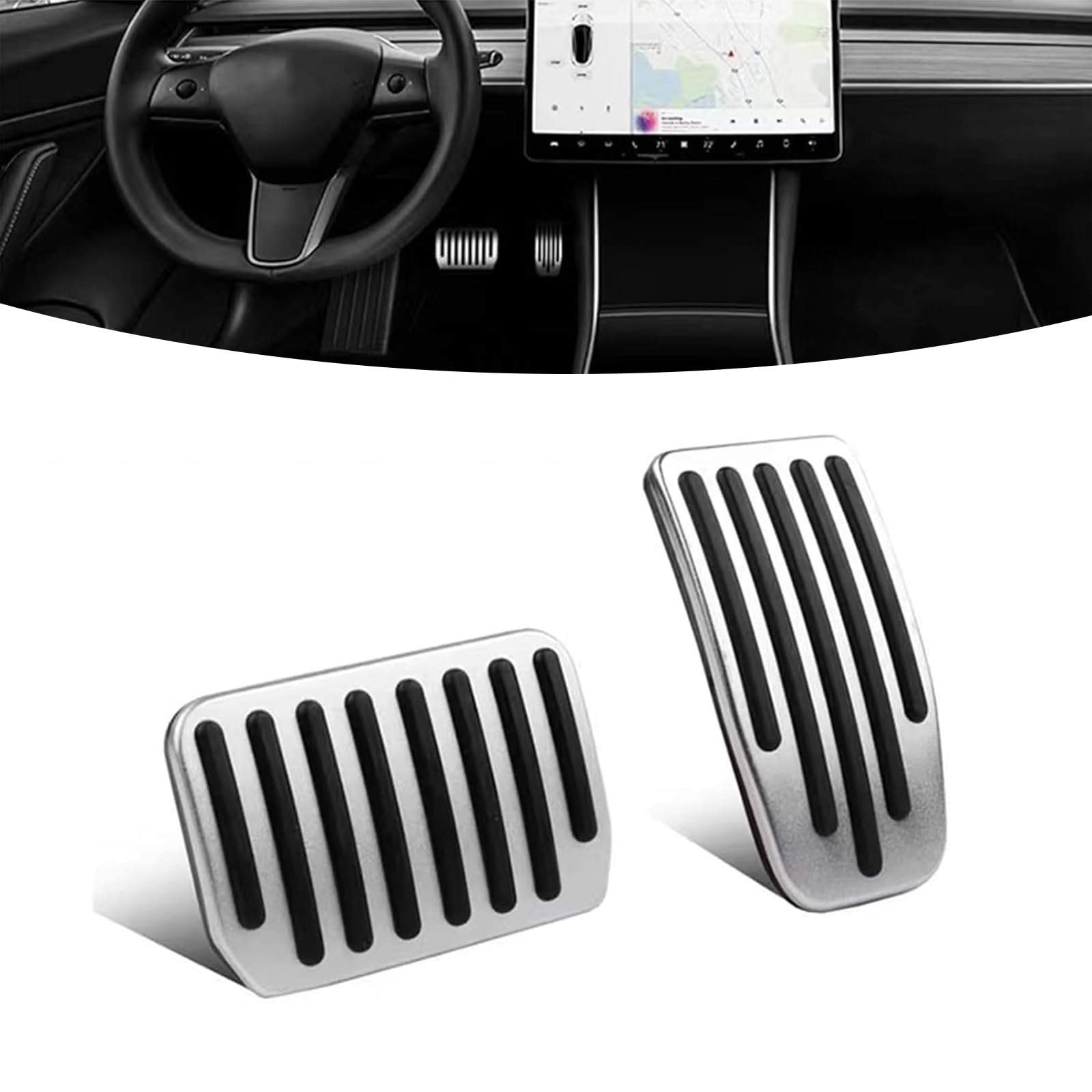 Amazon.com: Yumfugu 2 PCS Automotive Brake Accelerator Pedal, Anti-Slip ...