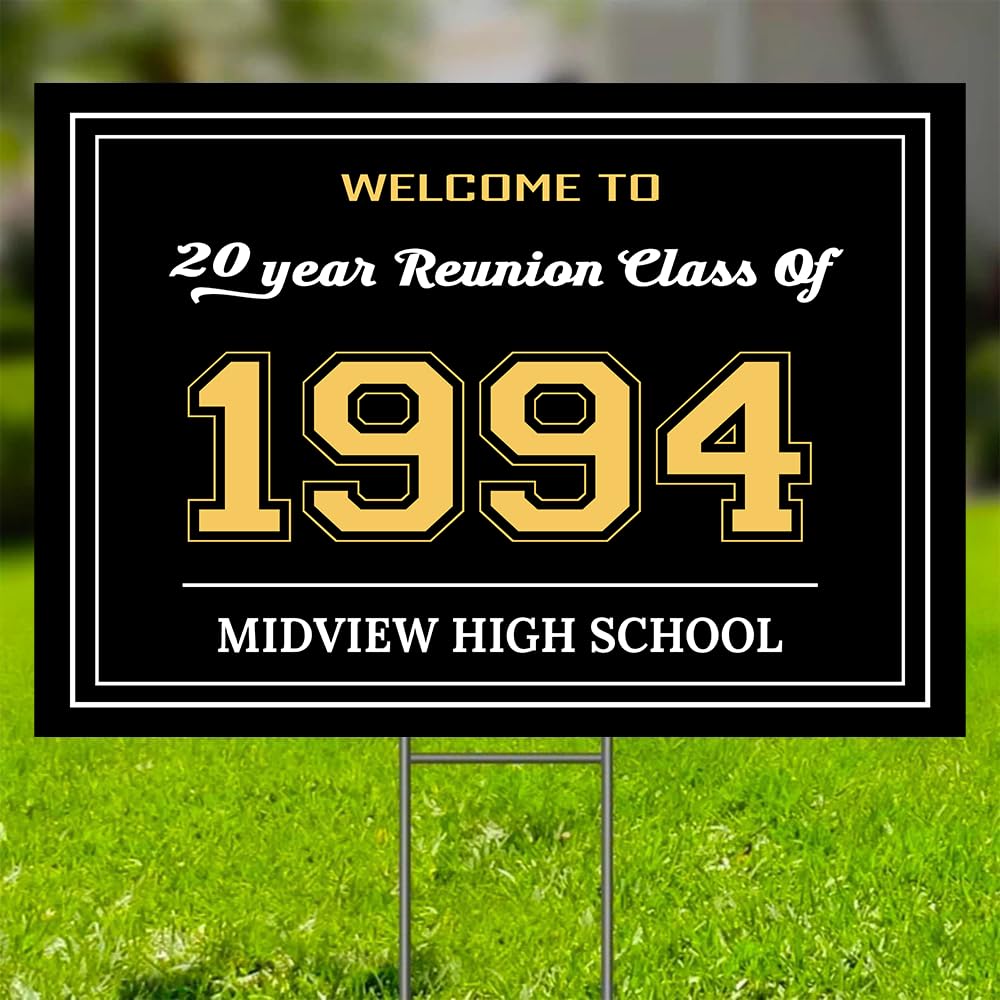 High School Reunion Signs High School Class Reunion Banner | Zazzle
