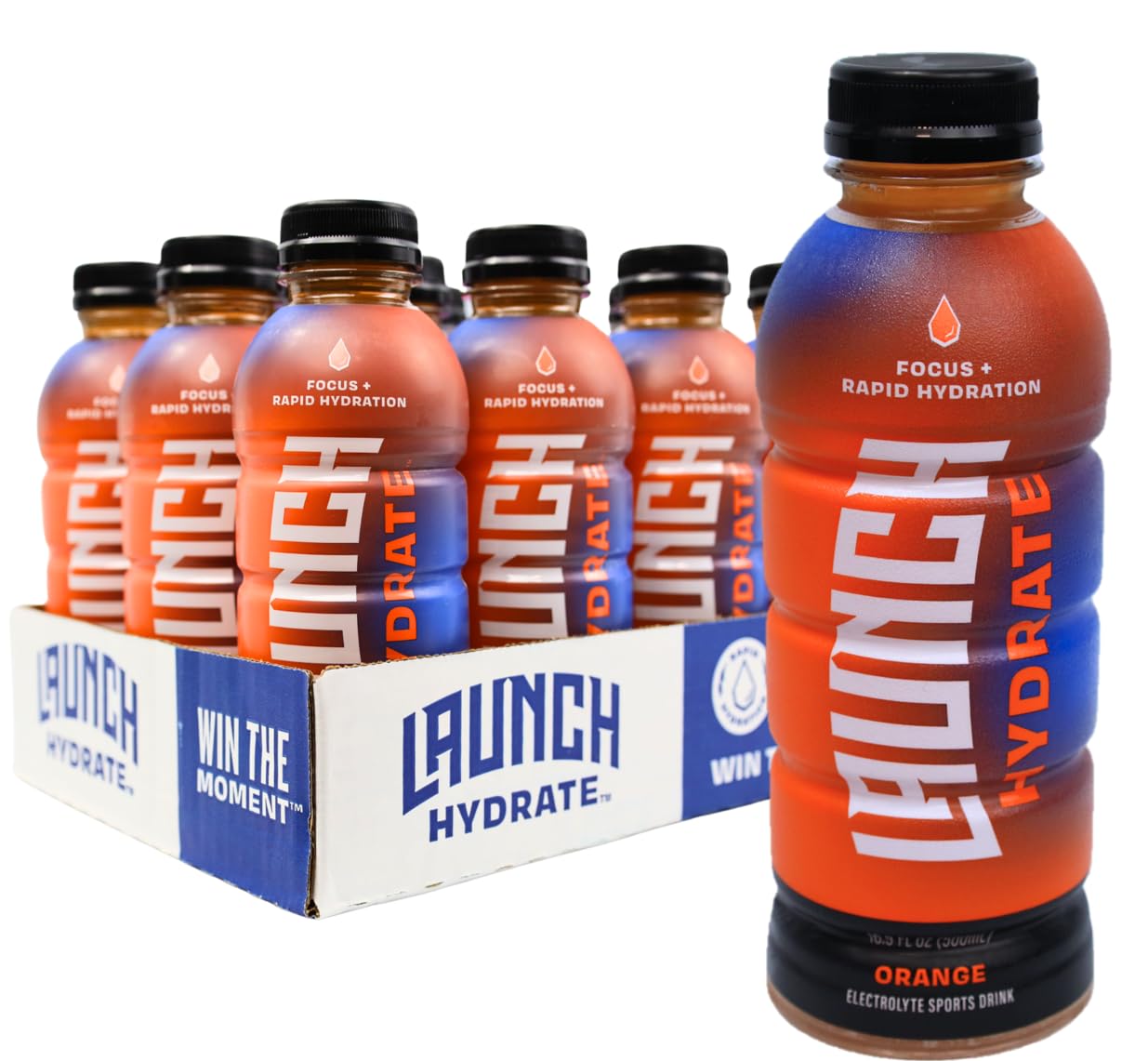 Amazon.com : Launch Hydrate Sports Drink, Orange, 16 Fl Oz ...