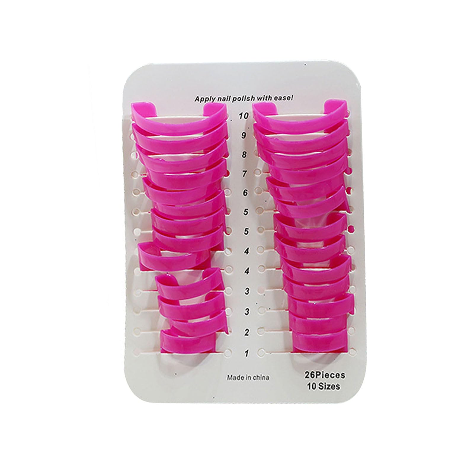 Amazon.com: 26x Nails Polish Protector 10 Sizes Reusable Nails Polish ...