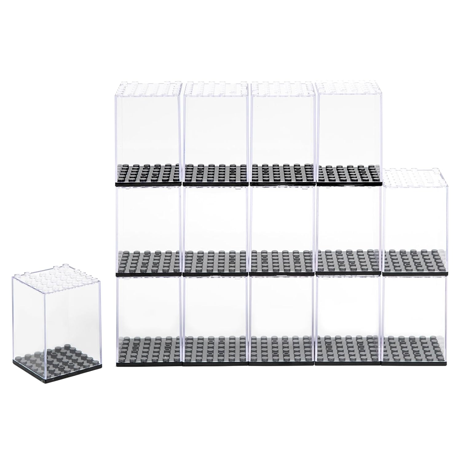 15PCS Minifigure Display Case for Action Figures Blocks : Amazon.in ...
