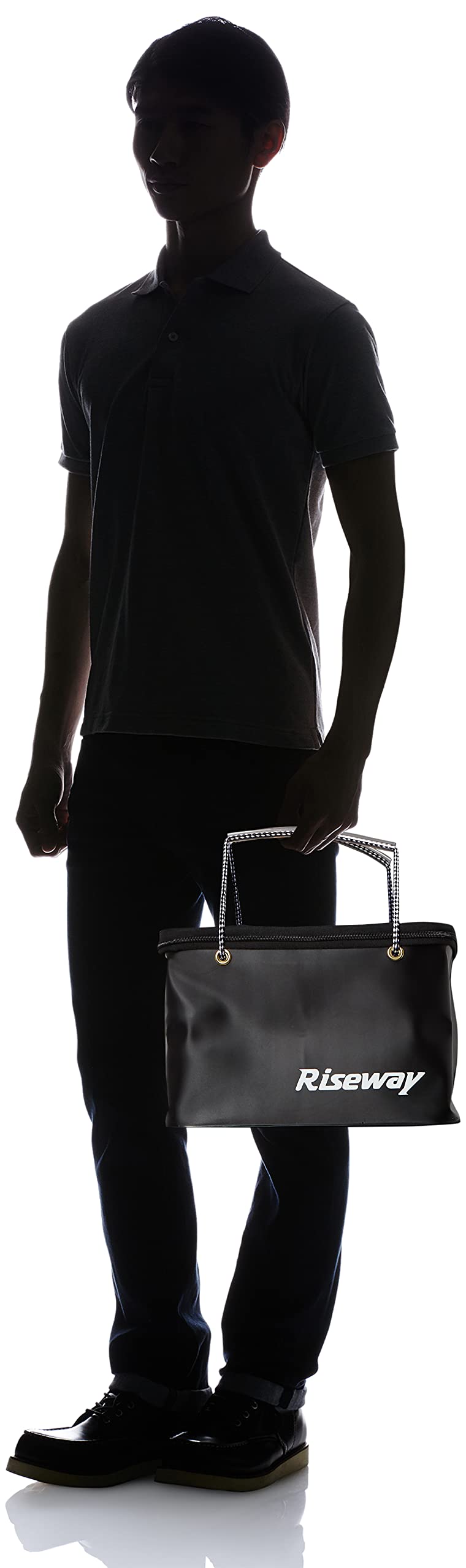 RISEWAY(ライズウェイ) EVAバッカン (フタ・ヒモ付) 33cm ブラック UEV-005